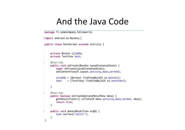 Quick Intro to Android Development | PPT