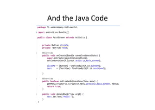 Quick Intro to Android Development | PPT