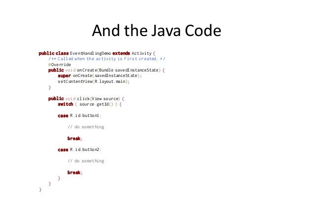 Quick Intro to Android Development