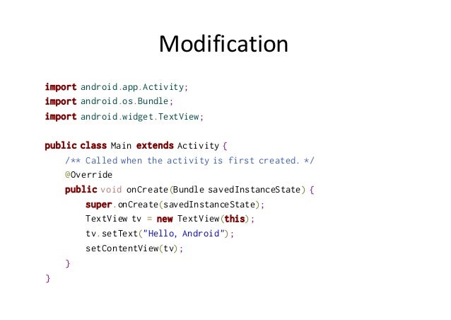 Quick Intro to Android Development