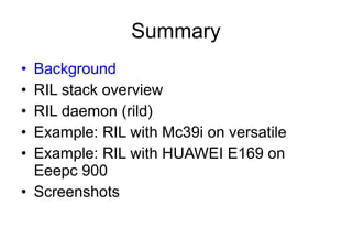 Android Radio Layer Interface | PPT