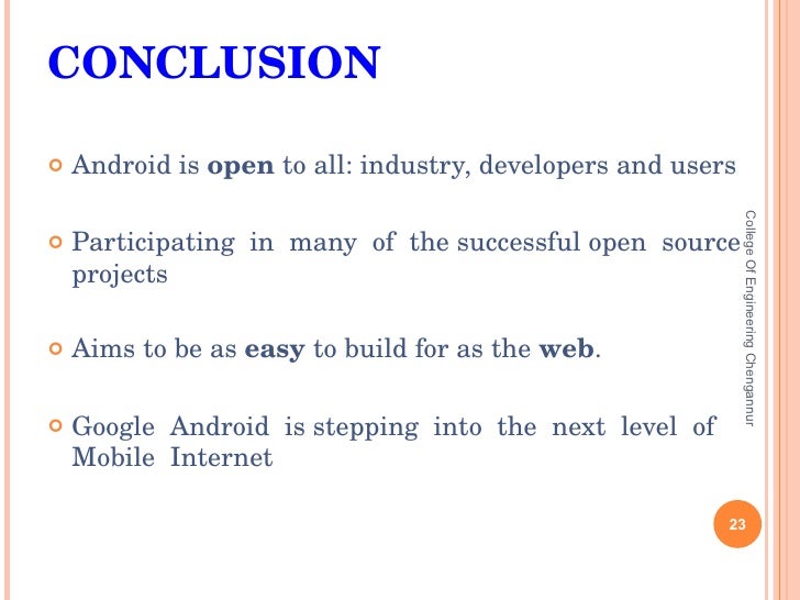Android Seminar Presentation