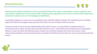 Android service, aidl - day 1 | PPTX
