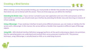 Android service, aidl - day 1 | PPTX