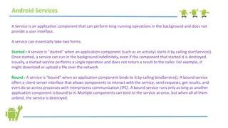 Android service, aidl - day 1 | PPTX