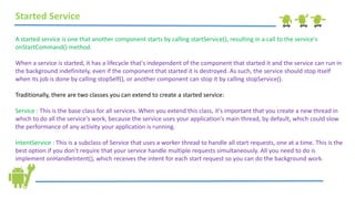 Android service, aidl - day 1 | PPTX