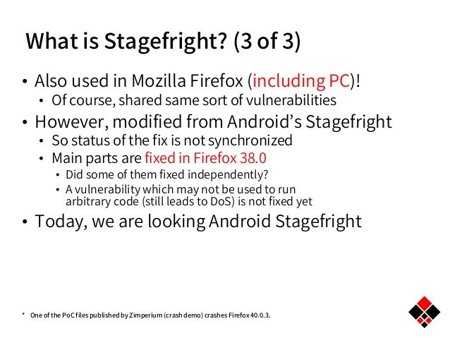 What is stagefright vulnerability - rotyo What is stagefright vulnerability - rotyo