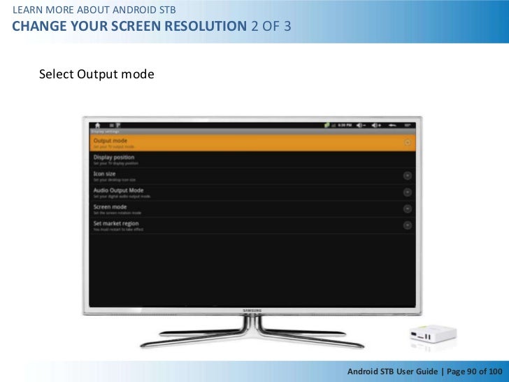 Android STB User Guide