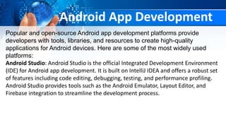 Android App Development Using Android Studio | PPTX | Operating Systems | Computer Software and ...