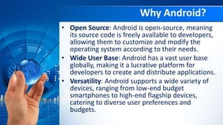 Android App Development Using Android Studio | PPTX | Operating Systems | Computer Software and ...