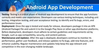Android App Development Using Android Studio | PPTX | Operating Systems ...