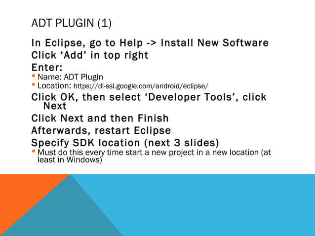 Android tutorial | PPT