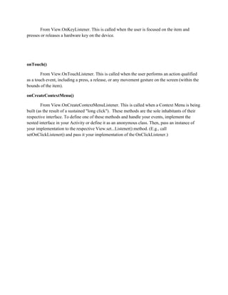 Android user interface design-chapter13 | DOCX