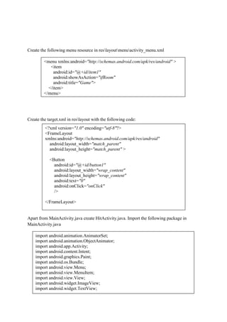 Android view animation in android-chapter18 | DOCX | Computer Animation | Computer Software and ...