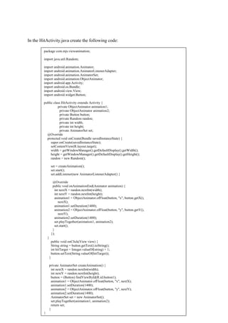 Android view animation in android-chapter18 | DOCX | Computer Animation | Computer Software and ...