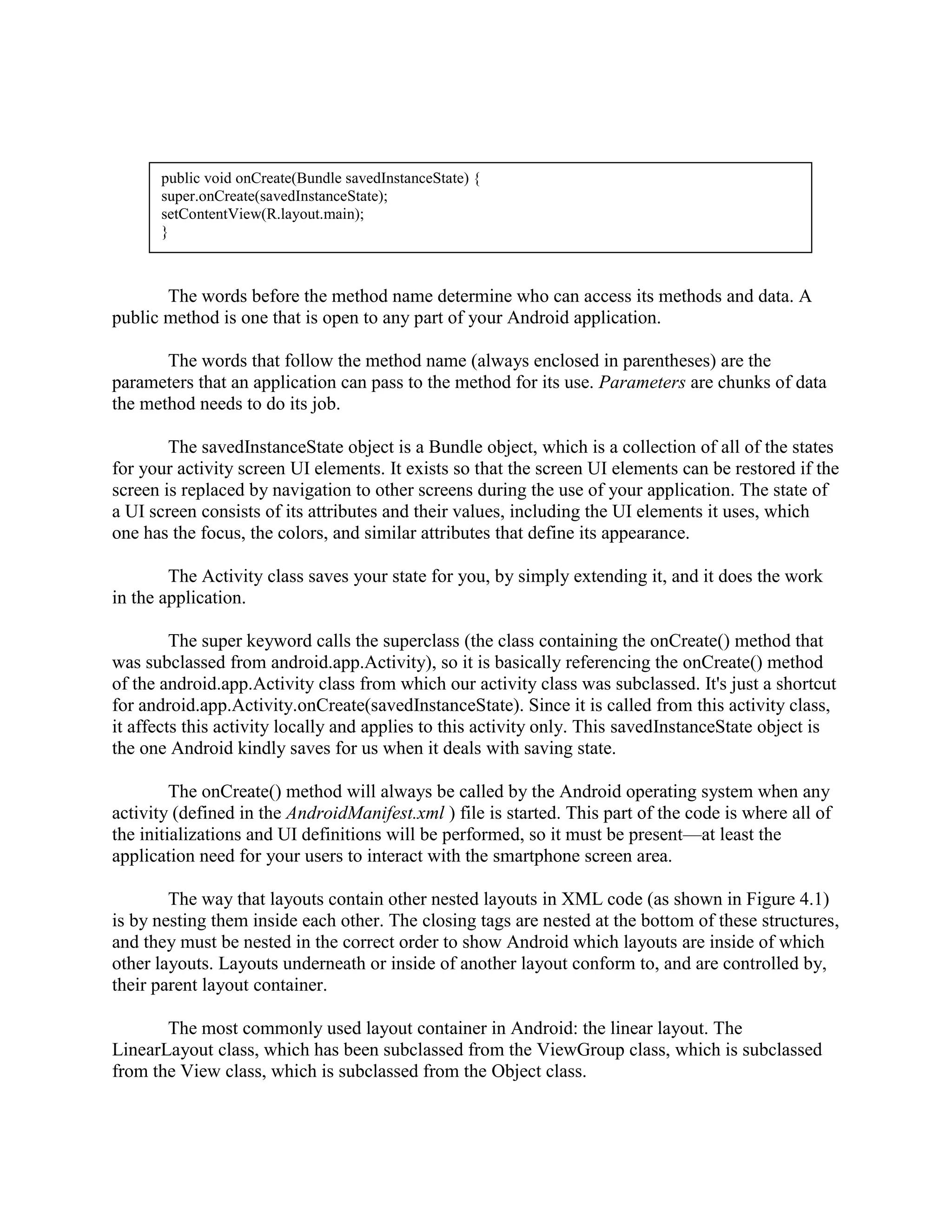 Android views and layouts-chapter4 | DOCX