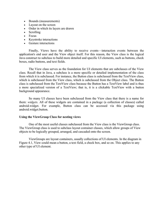 Android views and layouts-chapter4 | PDF