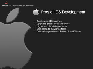 Android vs i os app development | PPT