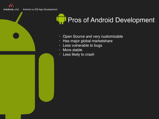 Android vs i os app development | PPT