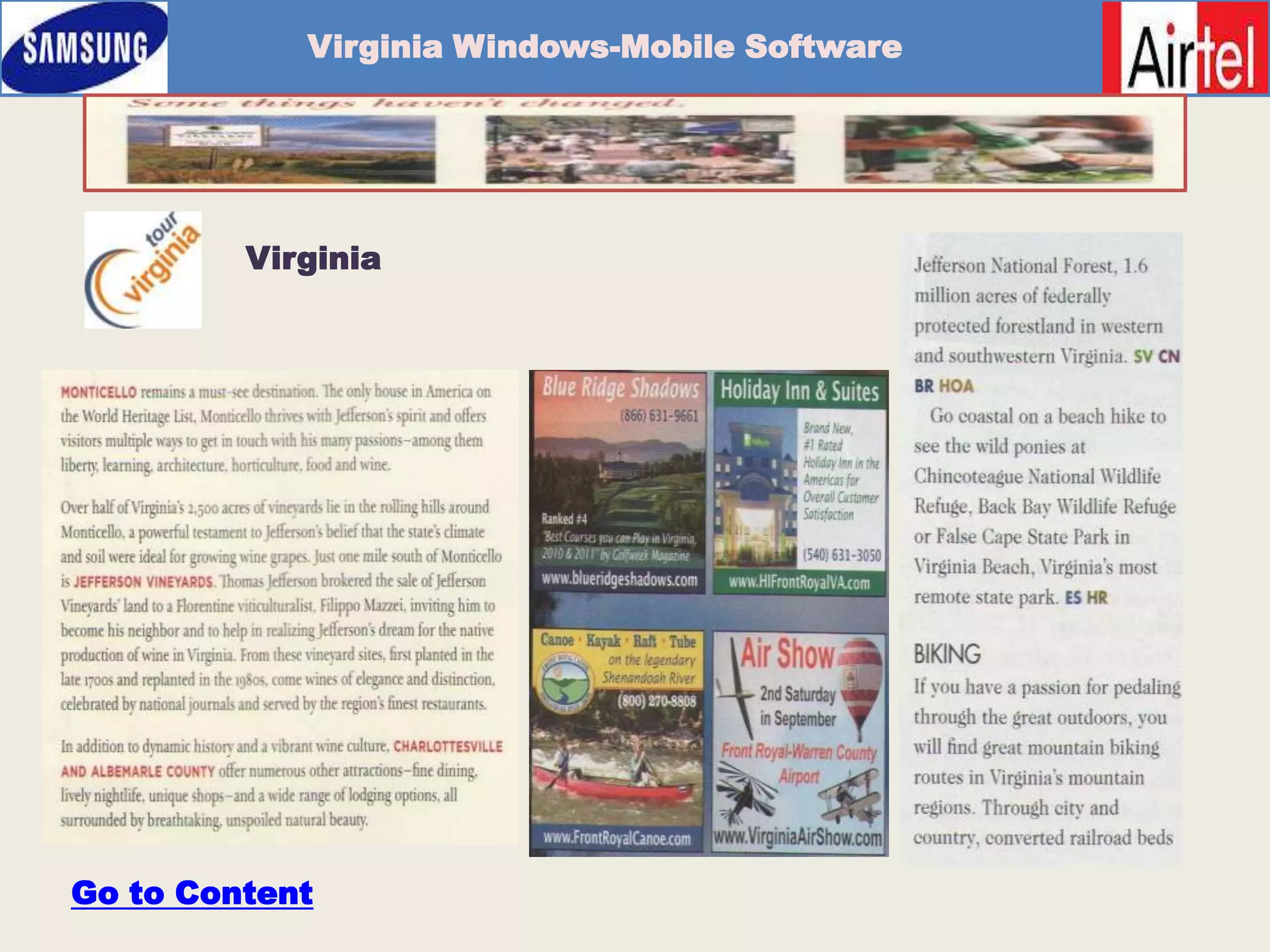 Android windows virginia app | PPT