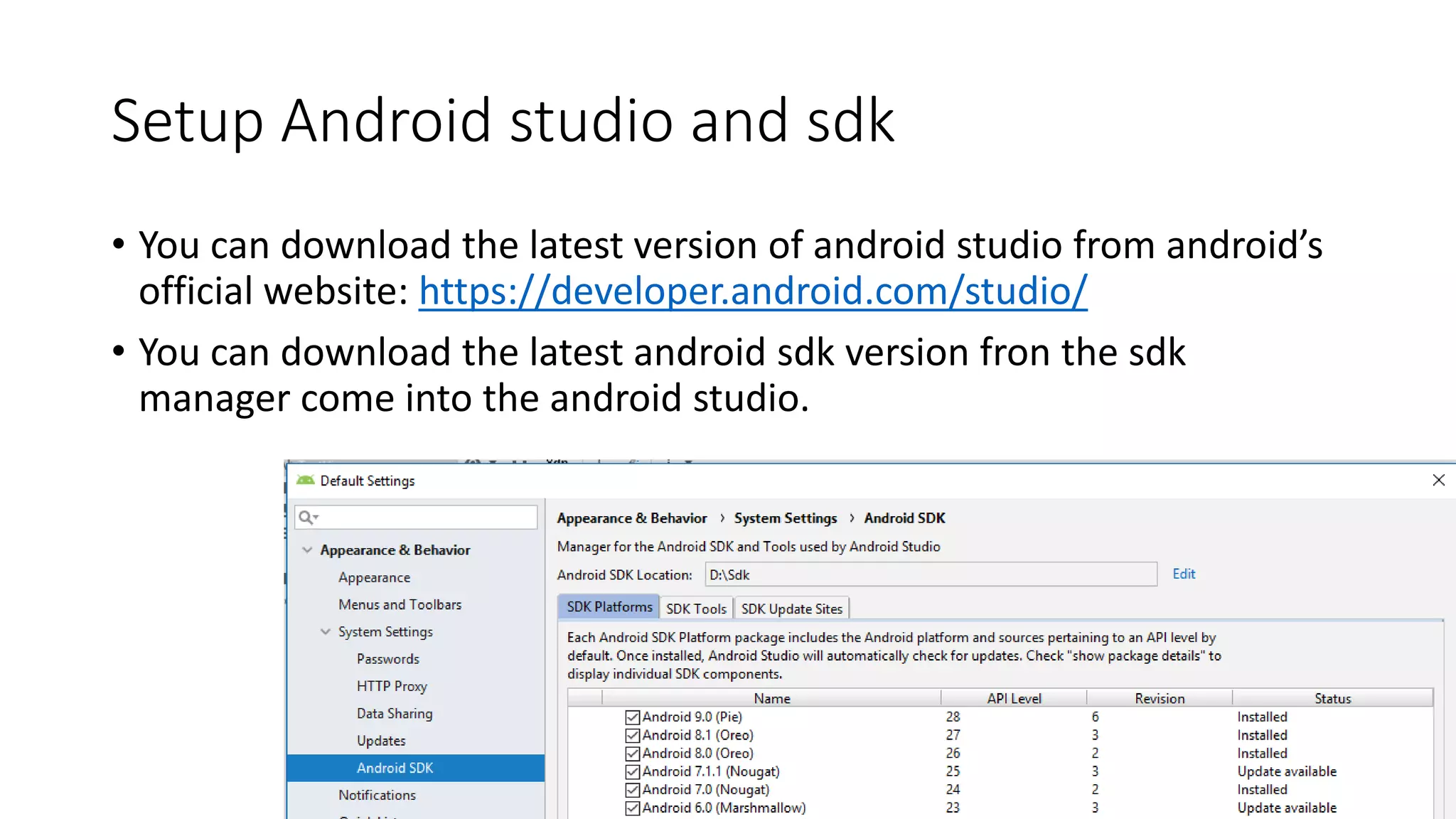 Basics Of Android And Android Development Environment Ppt 6474
