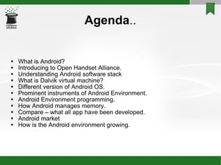 Introduction to Android Environment | PPT
