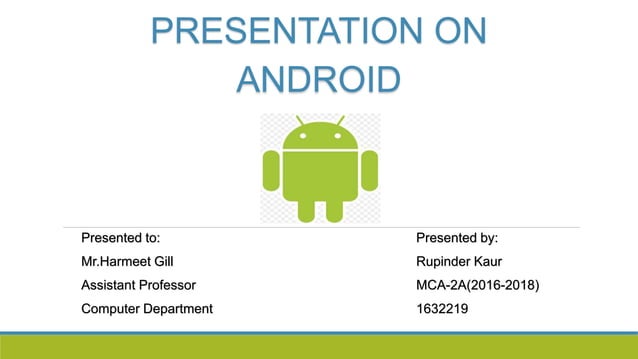 Android Operating System | PPT