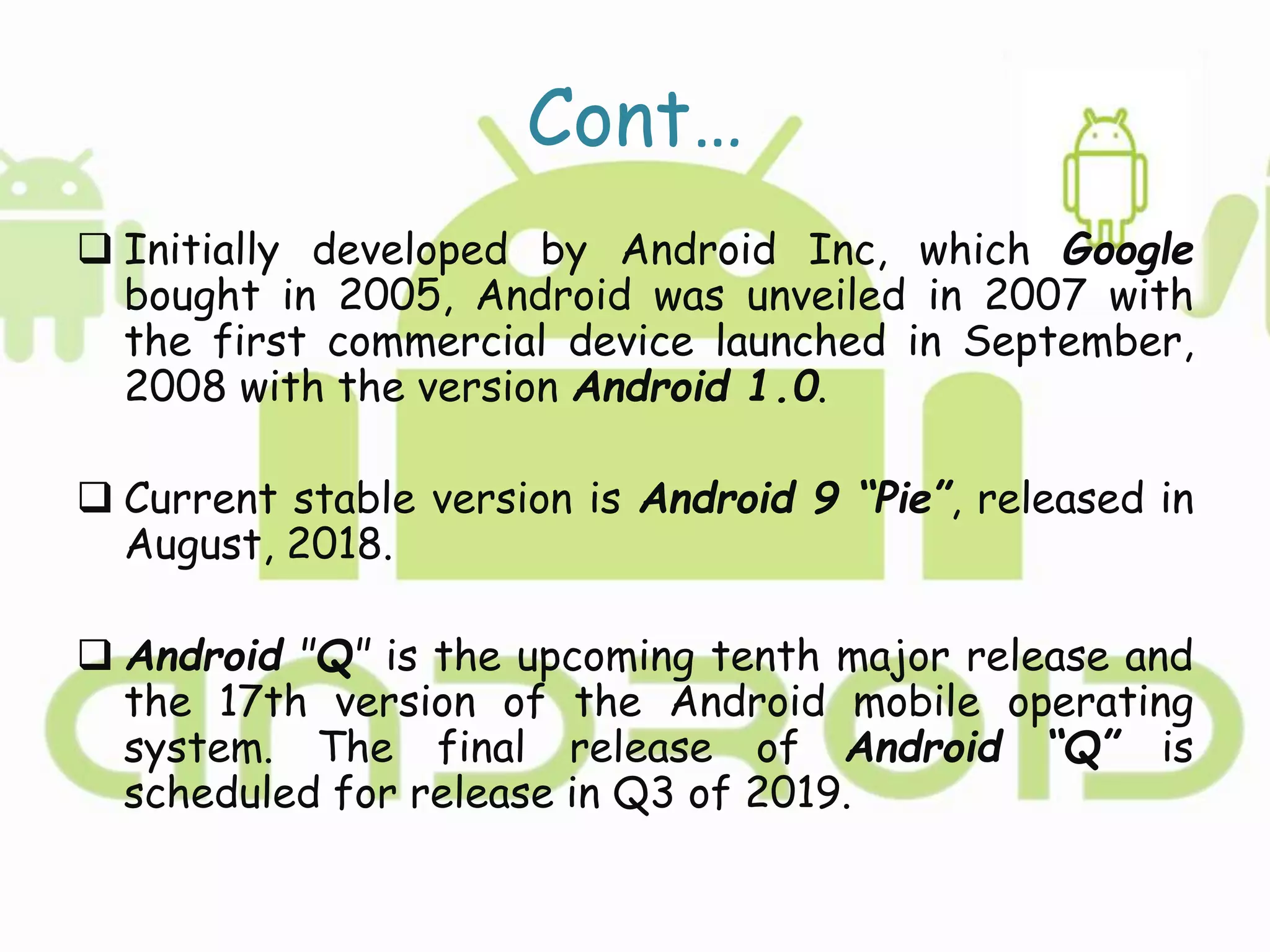Android operating system | PPTX