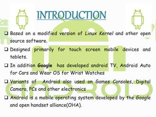 Android operating system | PPTX