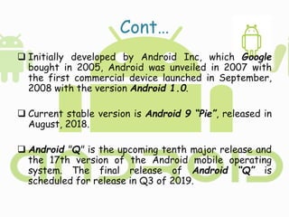 Android operating system | PPTX