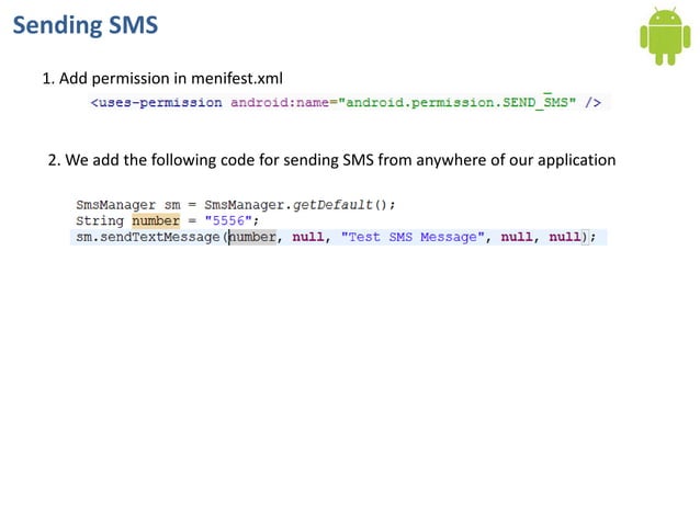 Android Application Component: BroadcastReceiver Tutorial | PPTX | Email | Internet