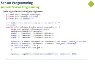 Android 1.8 sensor | PPT