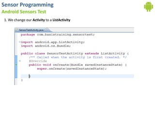 Android 1.8 sensor | PPT