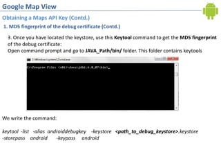 Android MapView and MapActivity | PPT