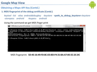 Android MapView and MapActivity | PPT