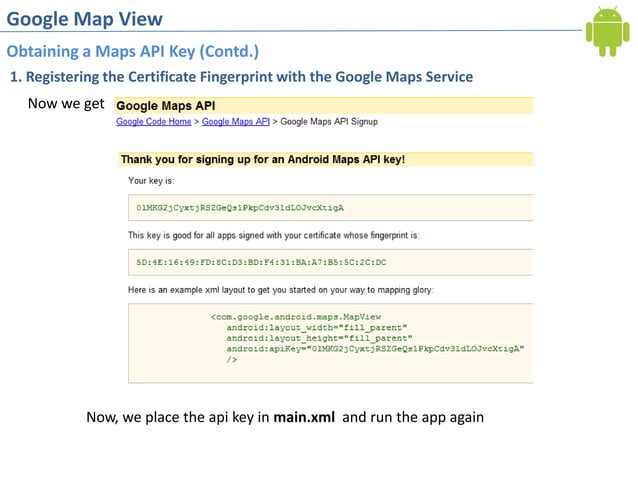 Android MapView and MapActivity | PPT