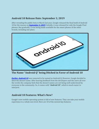 Android 10 | PDF