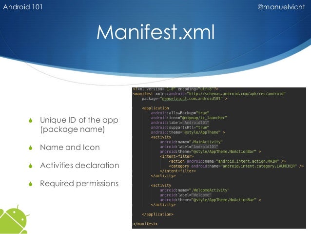Android 101 - Manuel Vicente Vivo