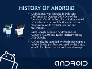 All About Android And Smart Texting System. | PPT