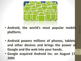 Android OS | PPT