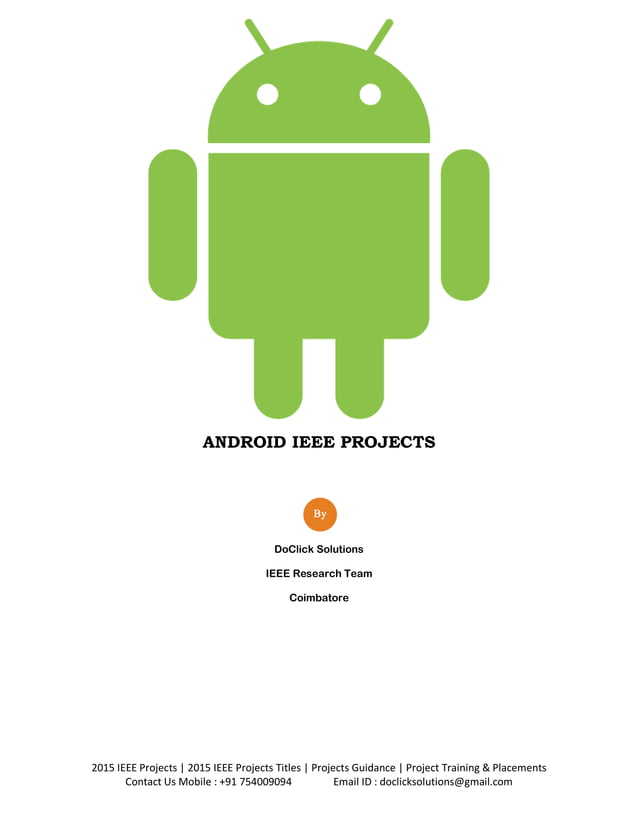 Android 2015 IEEE Papers IEEE Project Titles | PDF