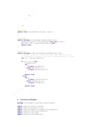 Android Sample Project By Wael Almadhoun | PDF