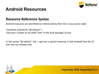 Android Application Fundamentals. | PPT