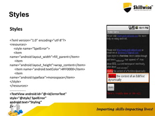 Android Application Fundamentals. | PPT