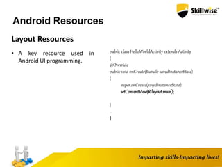 Android Application Fundamentals. | PPT