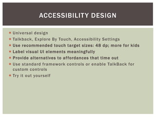 Android accessibility | PPTX