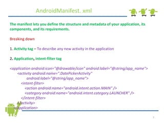 Android activity, service, and broadcast recievers | PPT