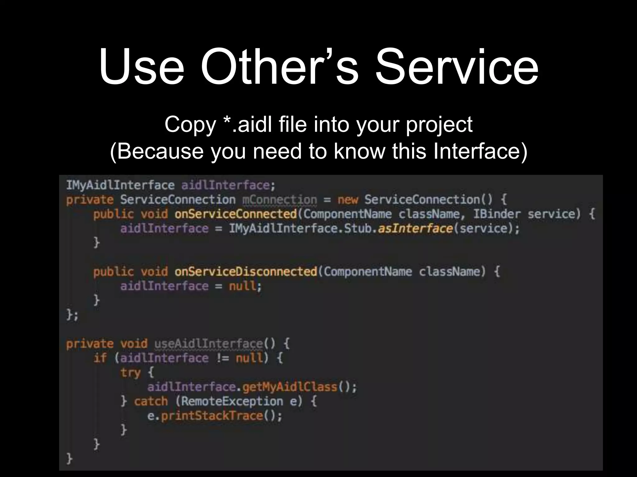 Android AIDL Concept | PPTX
