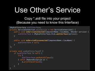 Android AIDL Concept | PPTX
