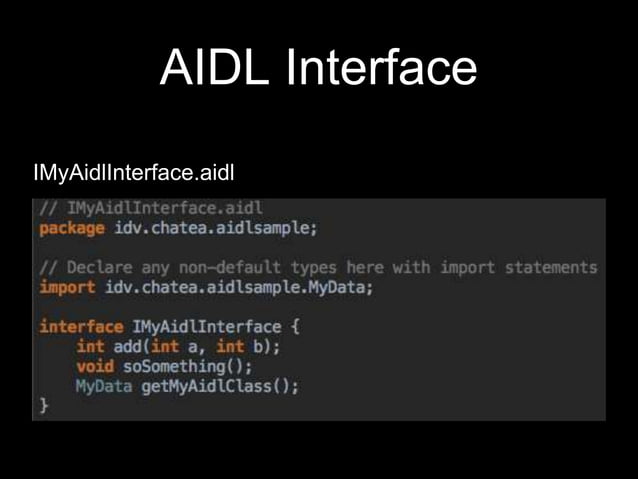Android Aidl Concept